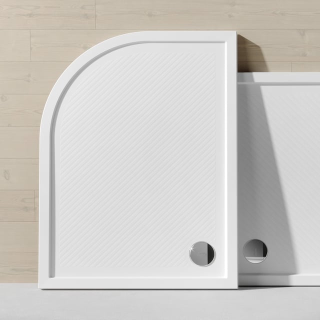 HÜPPE Purano quadrant shower tray with Gelcoat, with Anti-Slip-Base ...