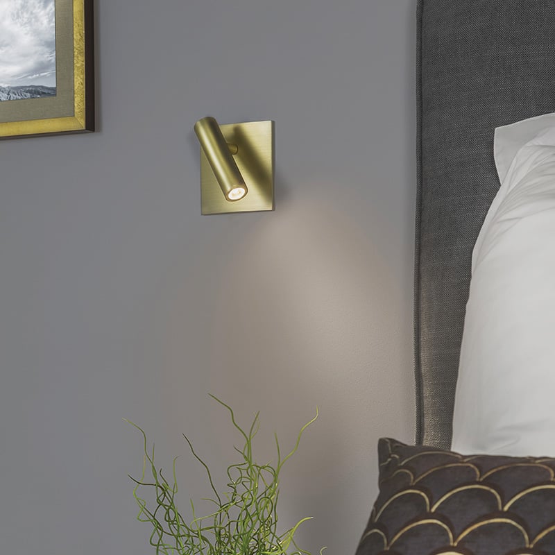 astro Enna wall light, LED matt gold - 1058030 | REUTER