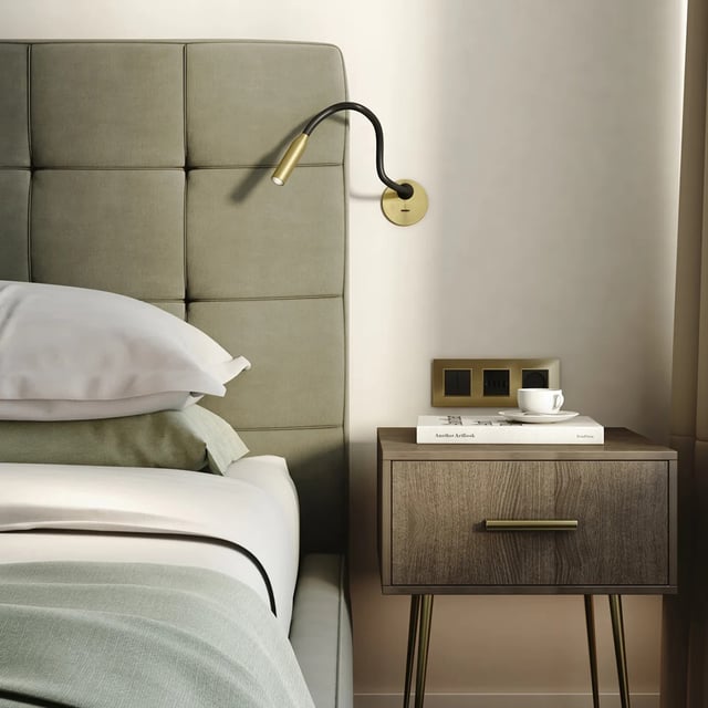 astro Lucca wall light, LED matt gold - 1435011 | REUTER