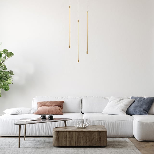 Zambelis 201 pendant light, LED matt gold - 20122 | REUTER