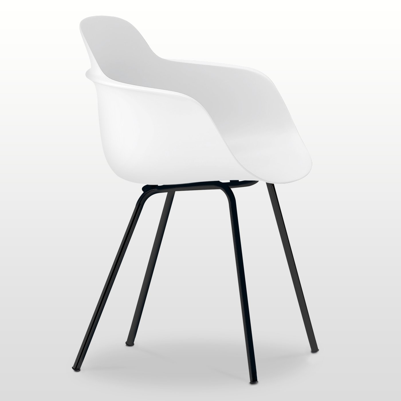 infiniti Sicla Chaise l : 590 H : 800 P : 530 mm, noir/blanc ...