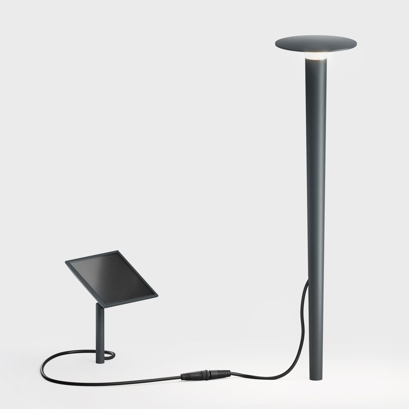 IP44.de Lix Spike Solar solar bollard light, LED anthracite - 93093-AN ...