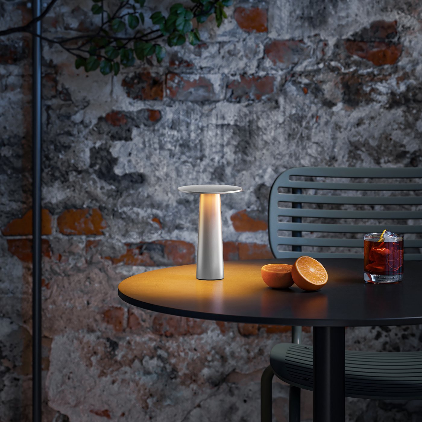 IP44.de Lix Akku Tischleuchte, LED dimmbar, silber - 93931-FS | REUTER