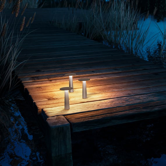 IP44.de lix table lamp, LED bronze - 93930-BB | REUTER