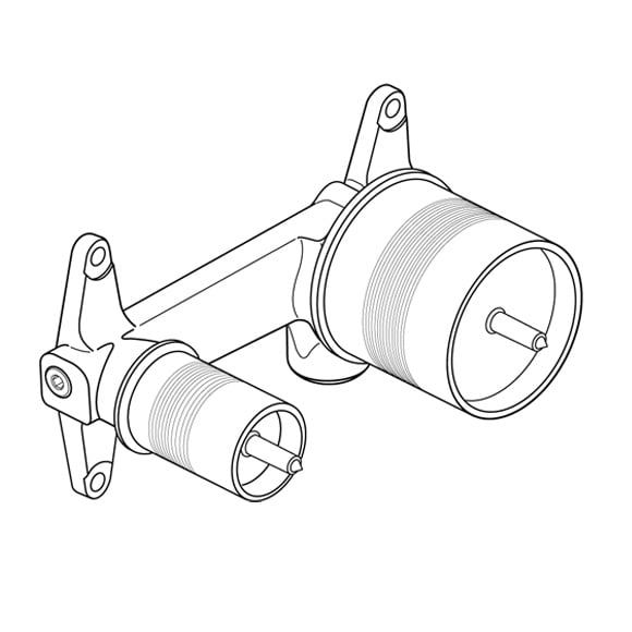 Ideal Standard concealed installation unit for wall-mounted single ...