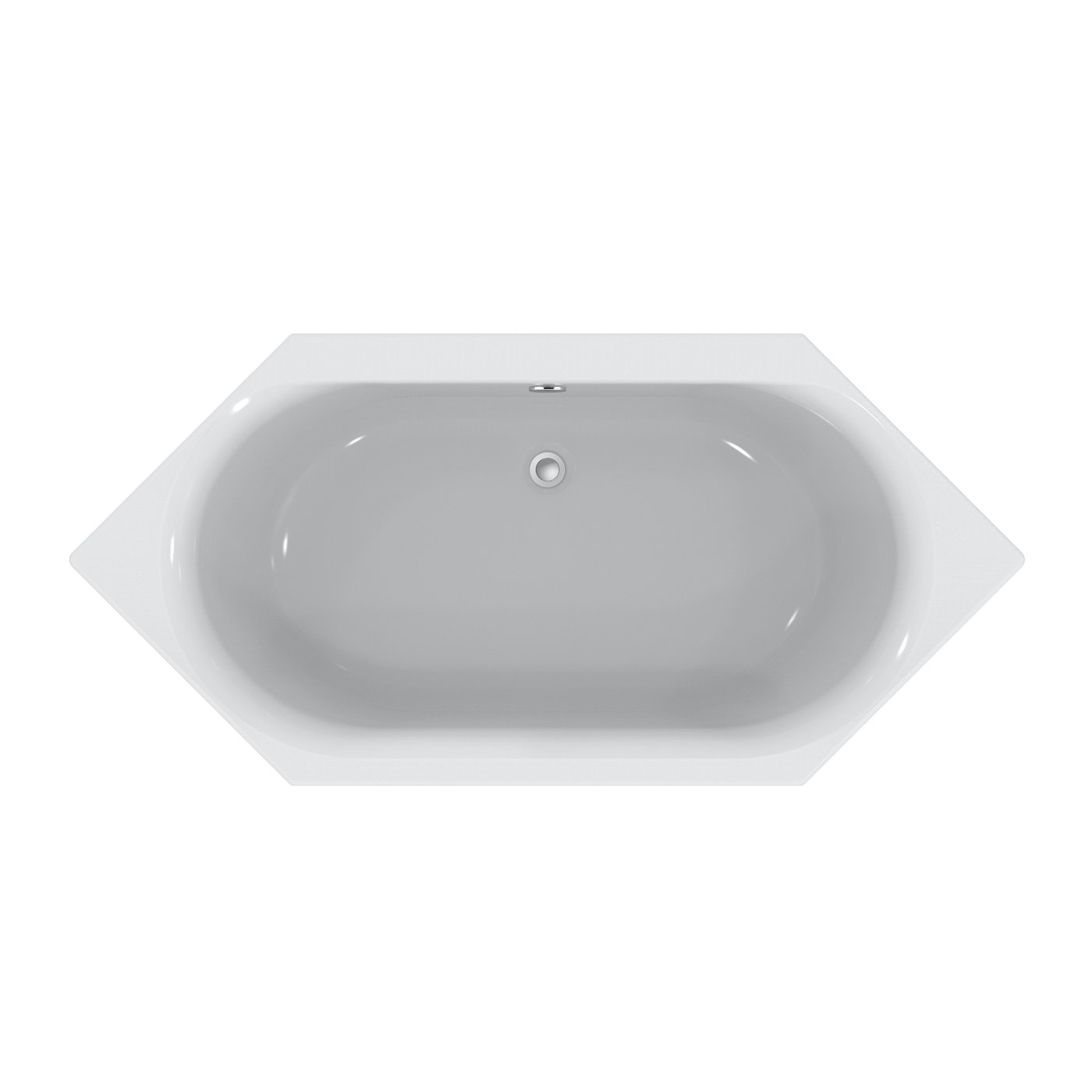 Ideal Standard Connect Air hexagonal bath white - E106901 | REUTER