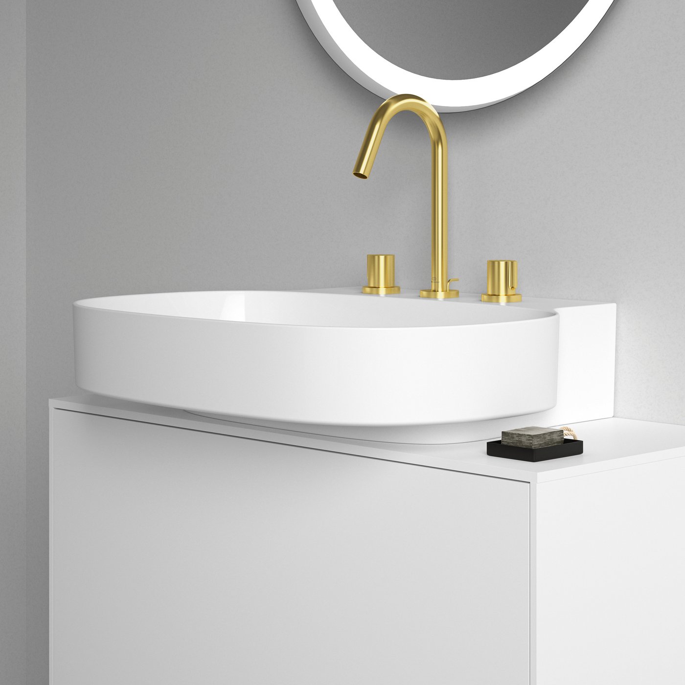 Ideal Standard Linda-X Wandwaschtisch mit Ideal Plus, weiß - T4989MA ...