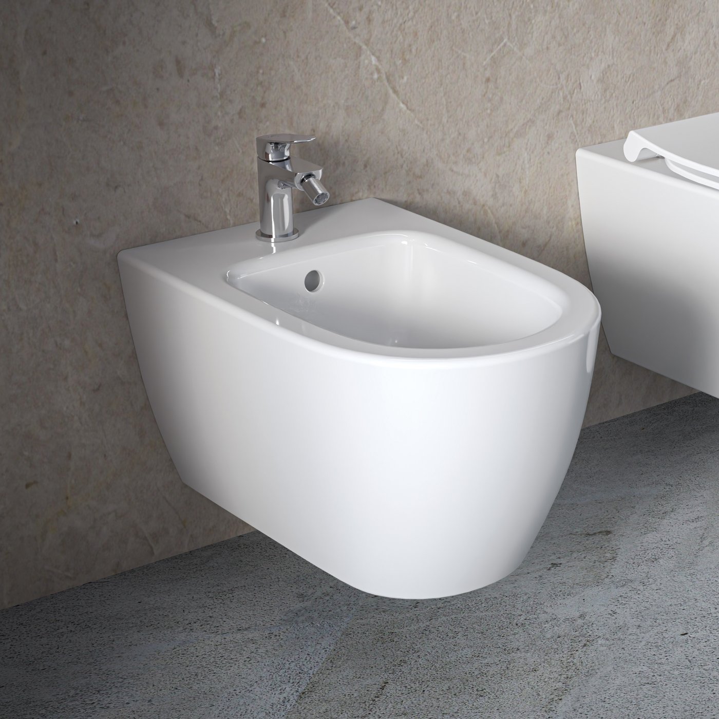 Ideal Standard i.life O Bidet mit Ideal Plus, weiß - T5681MA | REUTER