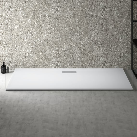 Ideal Standard Ultra Flat New rectangular/square shower tray, complete ...