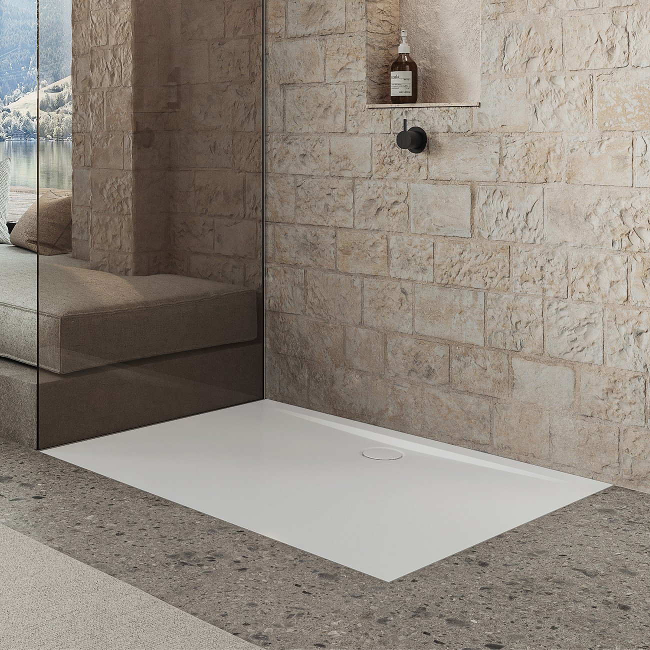 KALDEWEI SUPERPLAN ZERO square/rectangular shower tray white ...