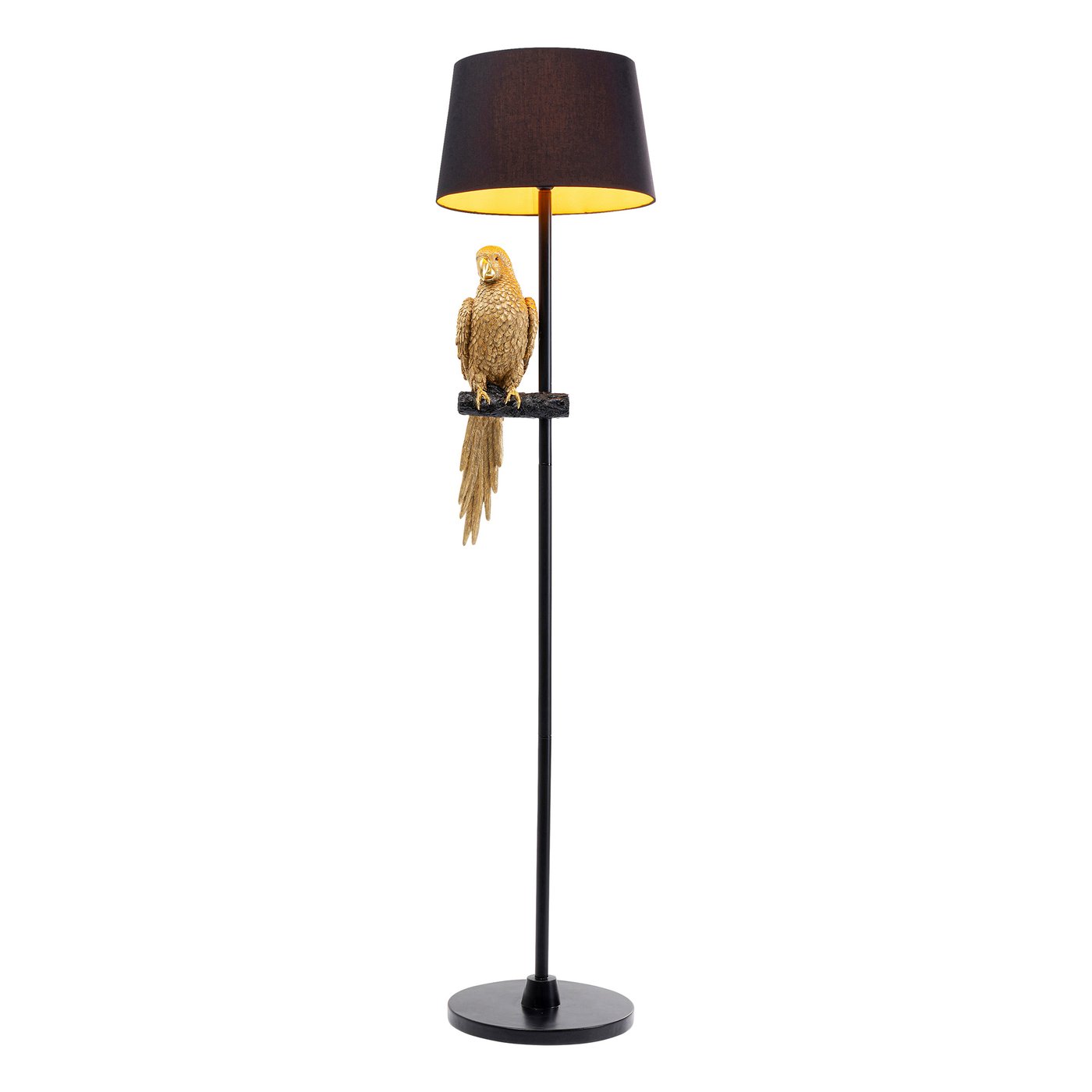 KARE Design Animal Parrot Stehleuchte, E27 schwarz/gold - 53445 | REUTER