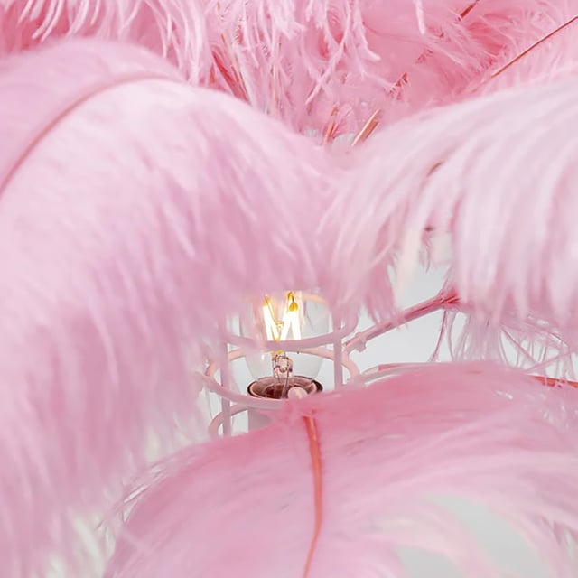 KARE Design Feather Palm Stehleuchte, E27 pink - 53748 | REUTER