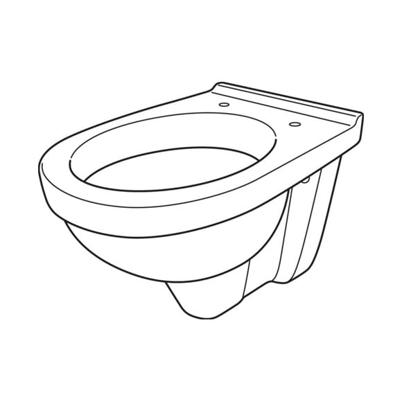 Geberit Renova Cuvette suspendue version rehaussée avec KeraTect, blanc ...