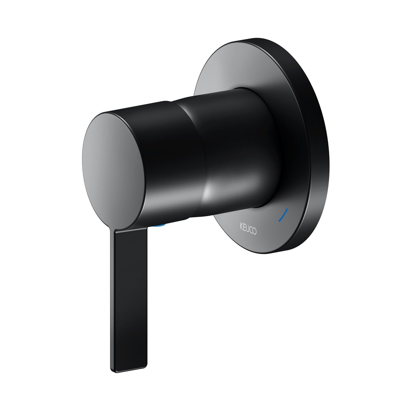 Keuco IXMO concealed shower fitting with mixer matt black - 59551379501 ...