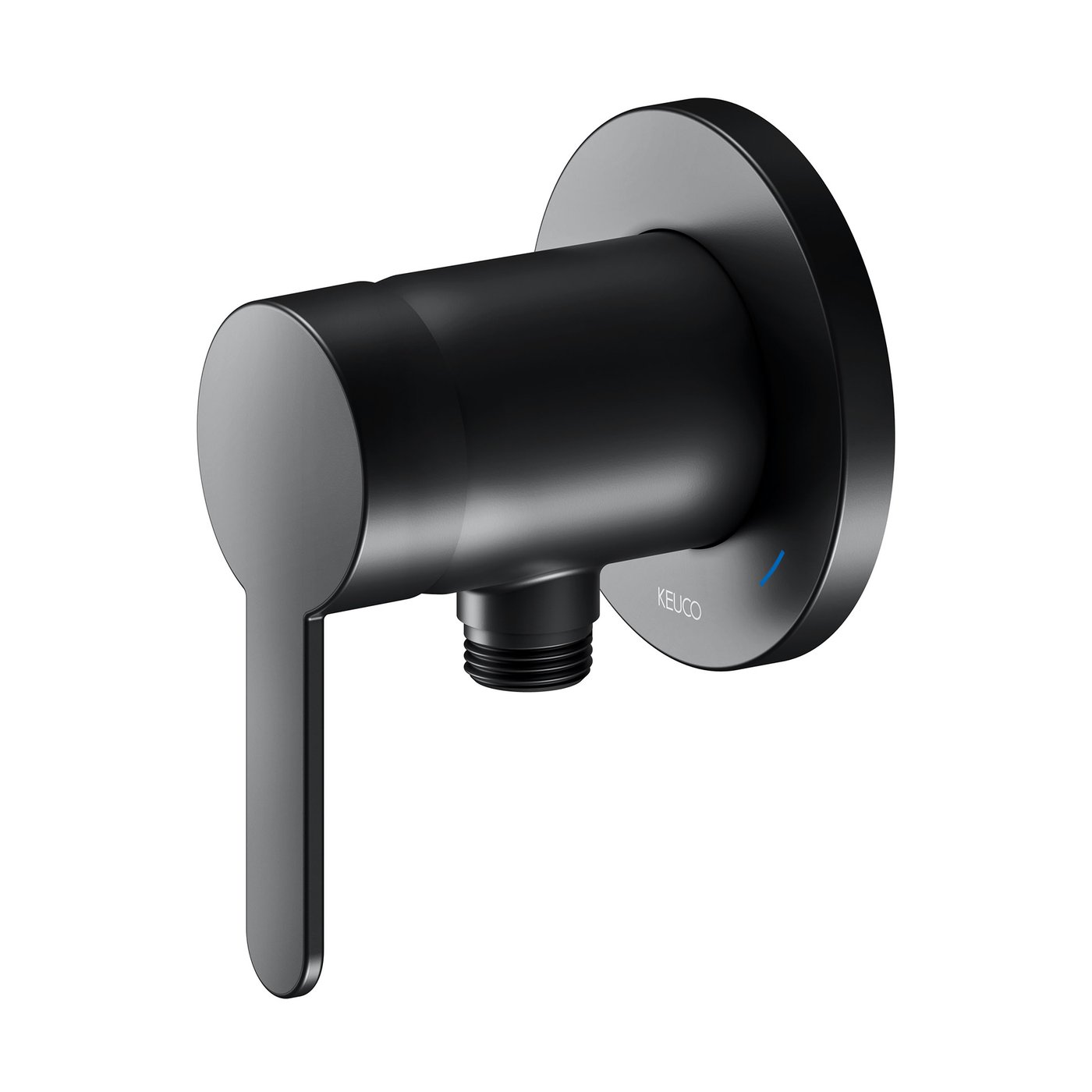 Keuco IXMO concealed shower fitting with mixer matt black - 59552370301 ...