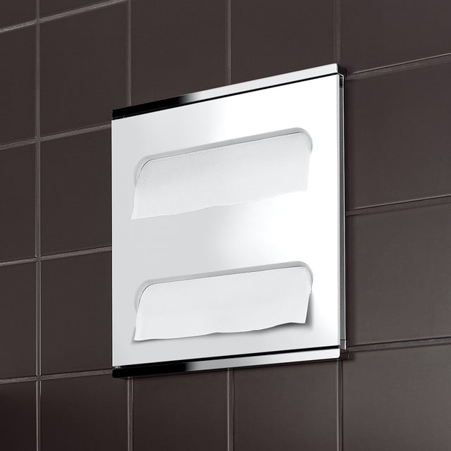 Keuco Plan Integral washbasin module with toilet roll holder, white ...