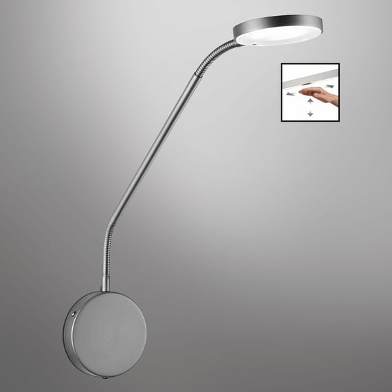 Knapstein THEA-W wall light, LED dimmable, matt nickel - 21.845.05 | REUTER