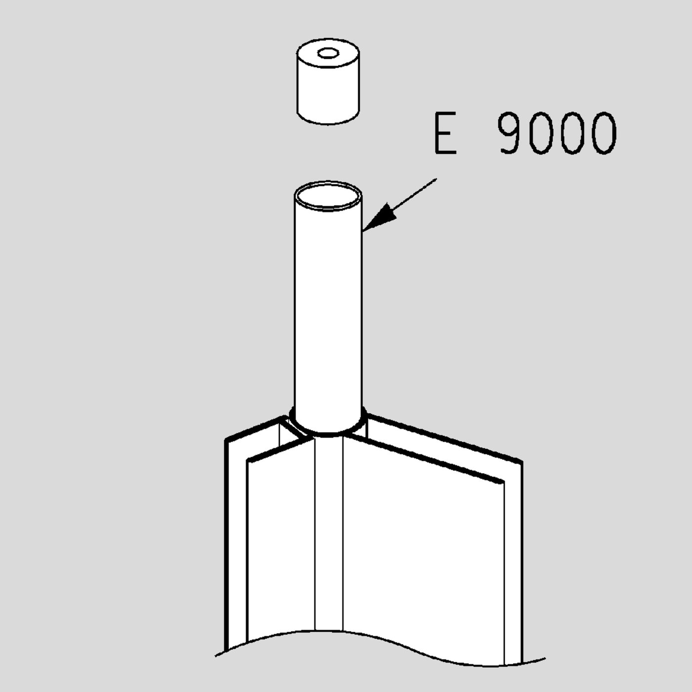 Koralle E2510 / E9000 telescopic bar with round pipe - Z1359140A1 | REUTER