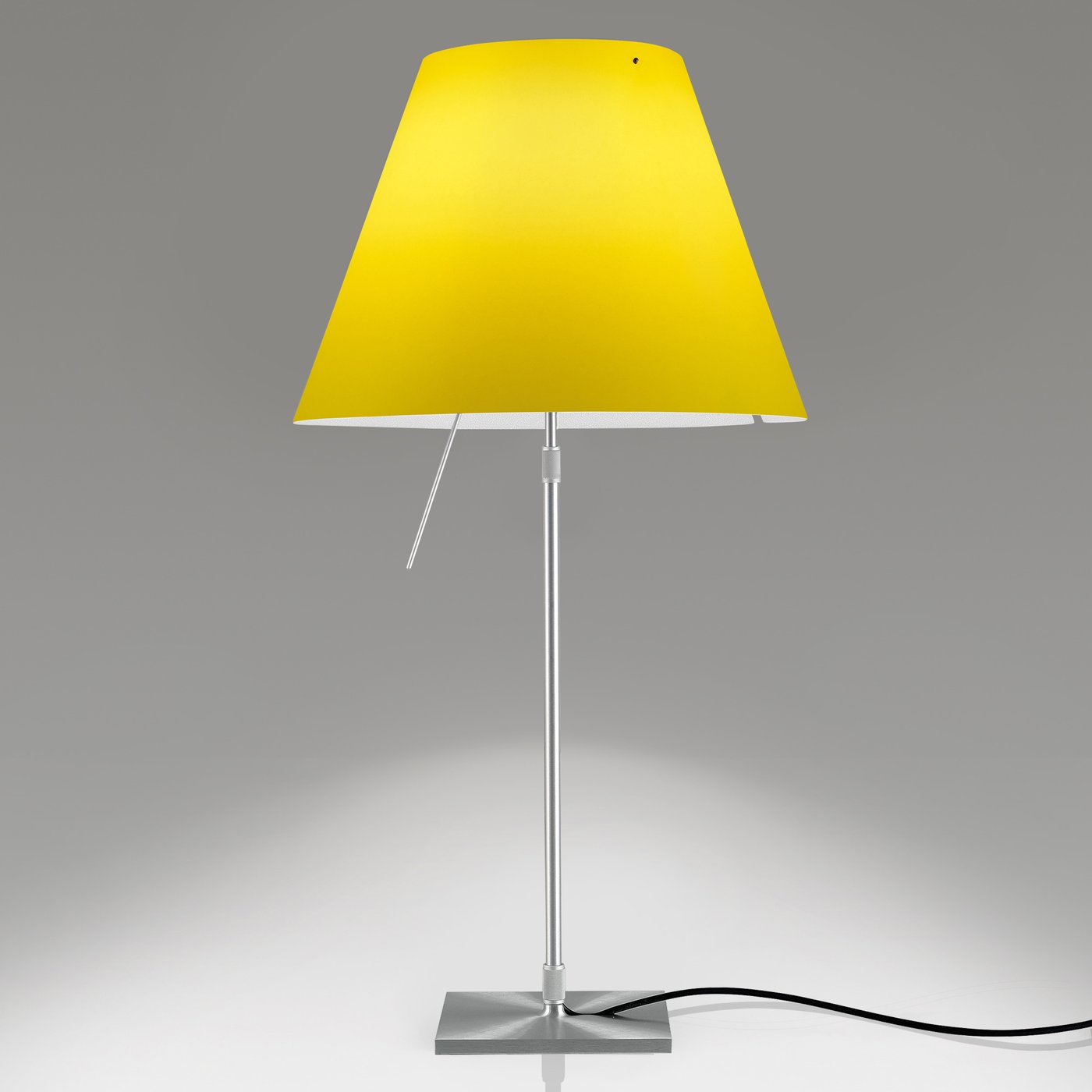 Luceplan Costanza table lamp, LED adjustable in height, canary yellow ...