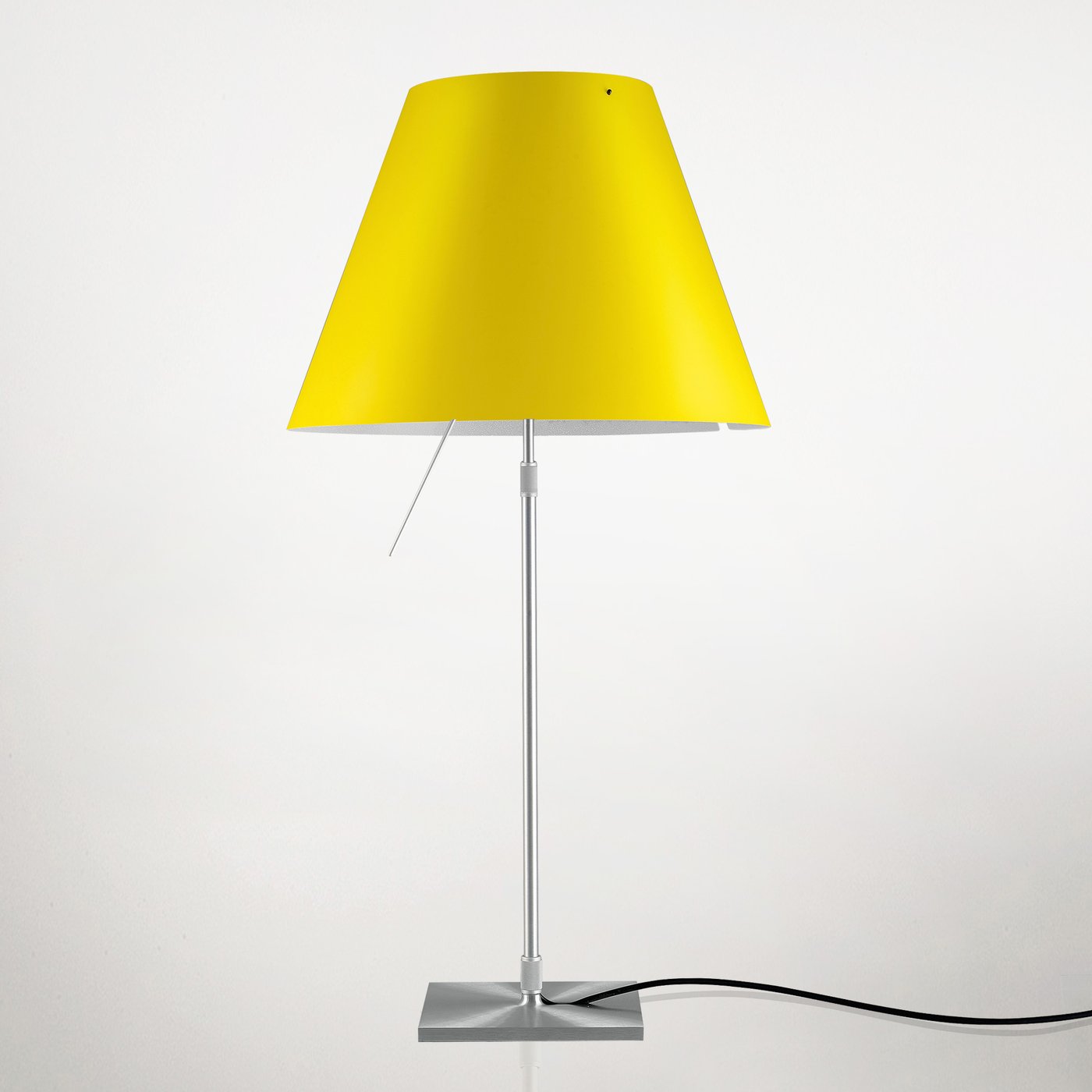 Luceplan Costanza table lamp, LED adjustable in height, canary yellow ...