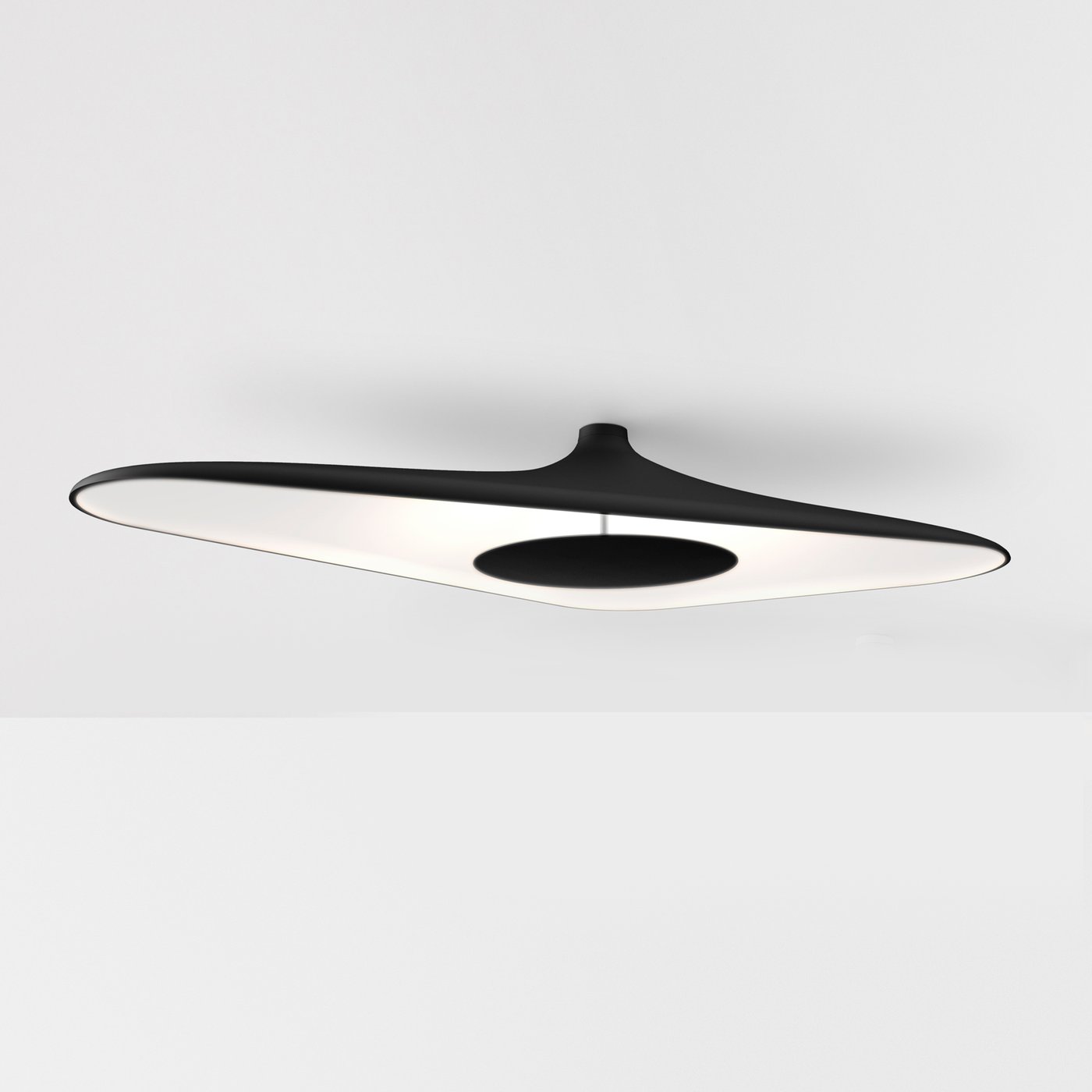 LUCEPLAN Soleil Noir D89p LED ceiling light black/white - 1D890P000035 ...