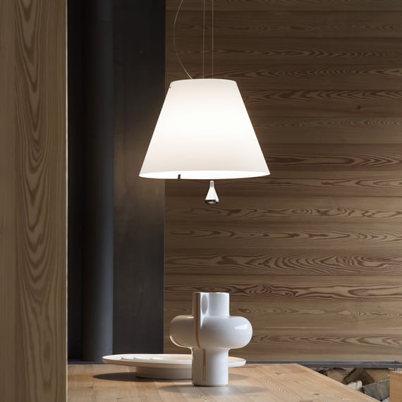 Luceplan Lady Costanza Suspension Avec Tirette Intensité Lumineuse 7384
