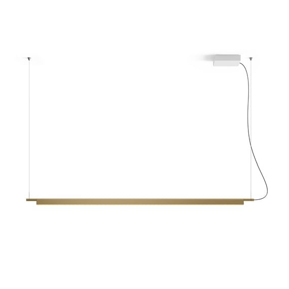 Luceplan Compendium D81 LED pendant light dimmable, brass - 1D810 ...