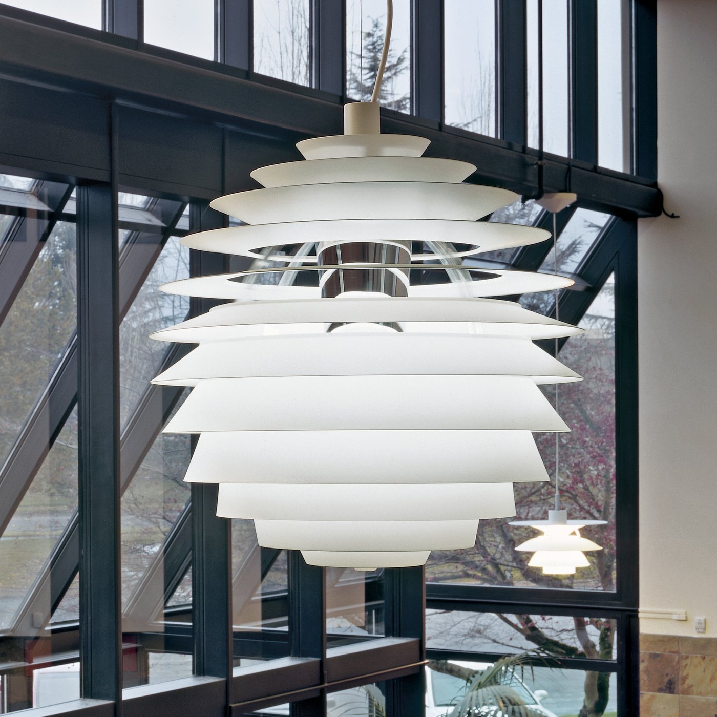 louis poulsen PH Louvre Pendelleuchte, LED dimmbar, weiß - 5741094668 ...
