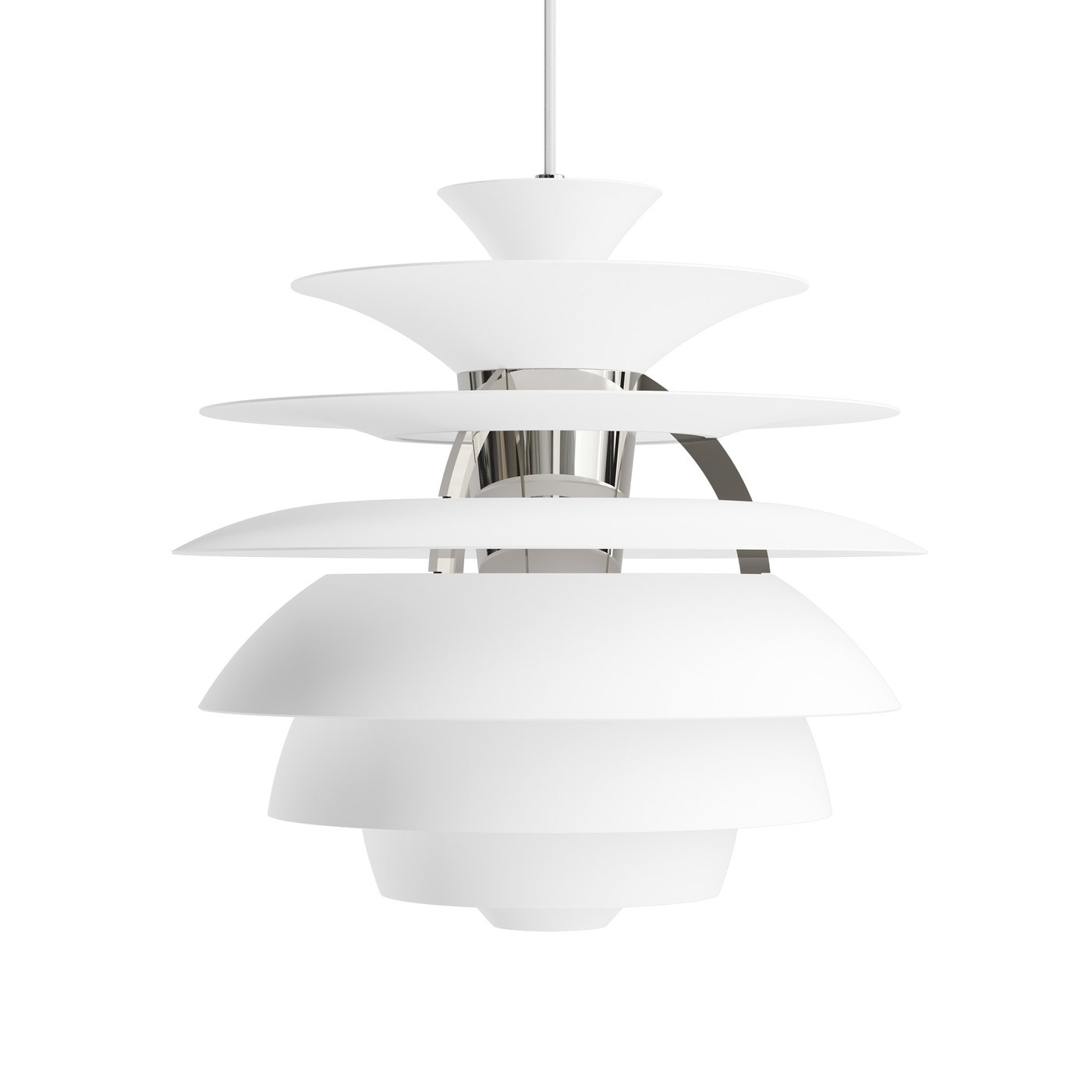 louis poulsen PH Snowball Pendelleuchte, E27 dimmbar, softweiß/chrom ...
