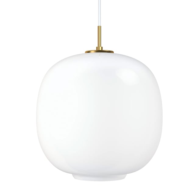 louis poulsen VL45 Radiohus Pendelleuchte, LED dimmbar, opal weiß ...