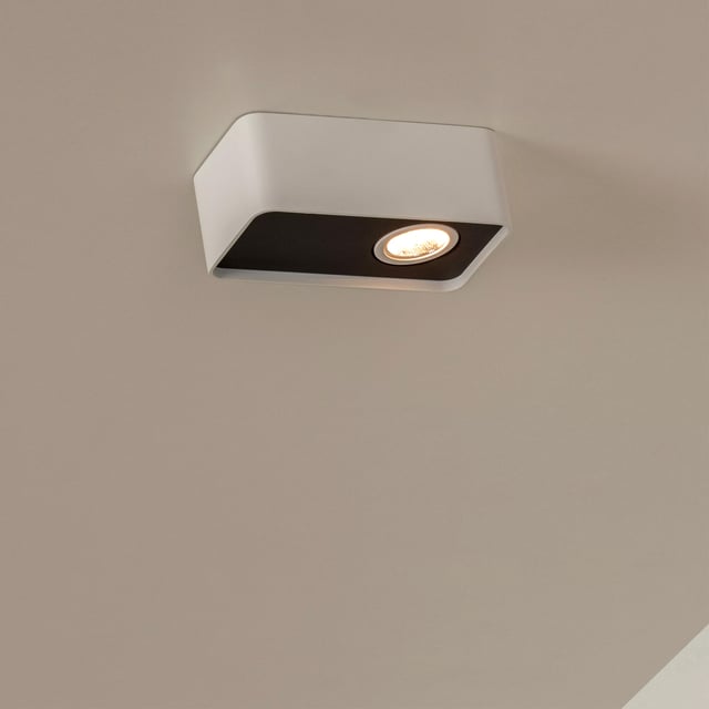 Lucide ANGULAR ceiling light, 1 head, LED dimmable, white - 23975/05/31 ...