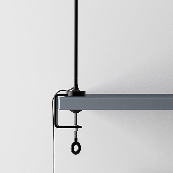 Lumina Flo Clamp light with clamp, LED dimmable, black - 95501st00 | REUTER