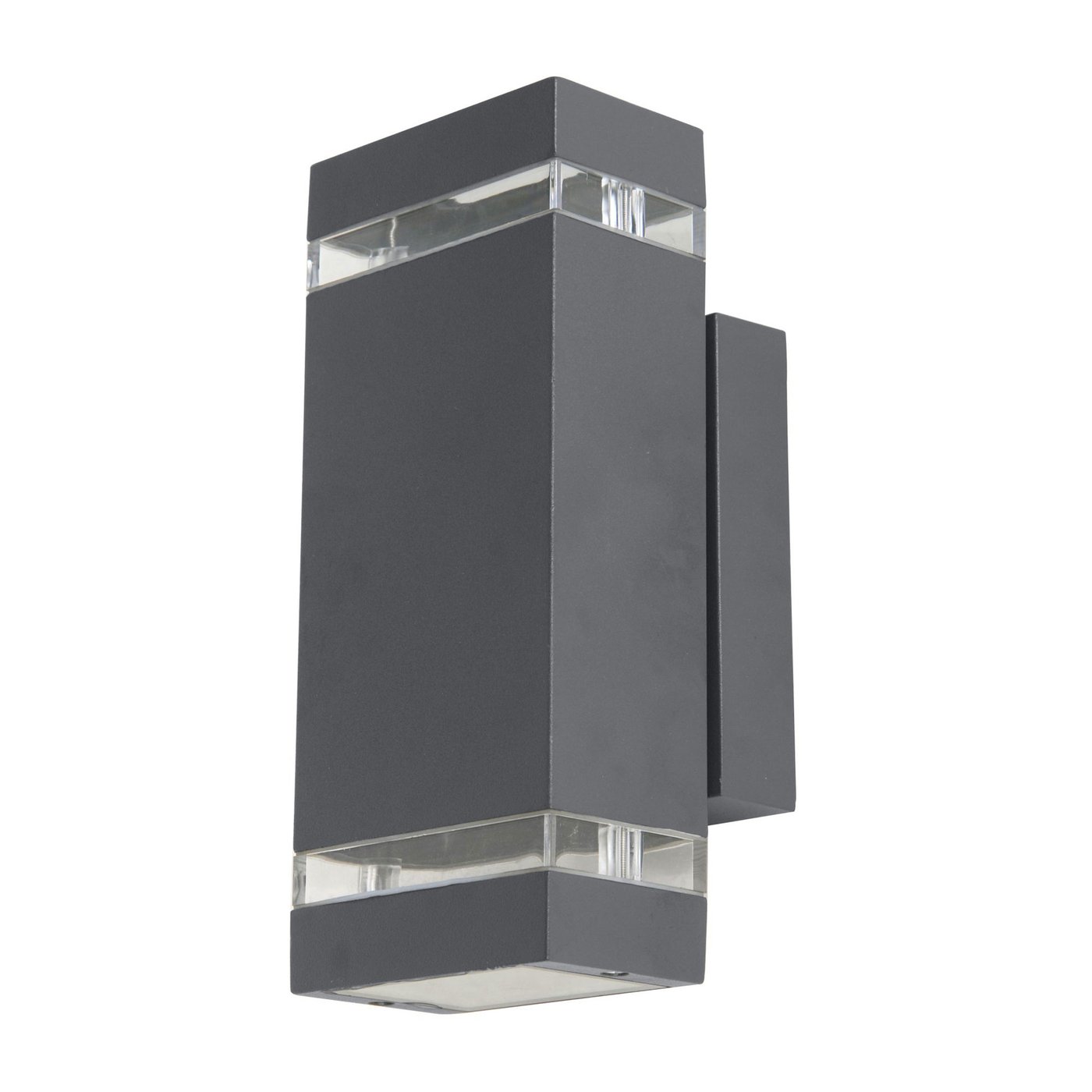 Lutec Focus Wandleuchte, LED, eckig grau/klar - 5605013118 | REUTER