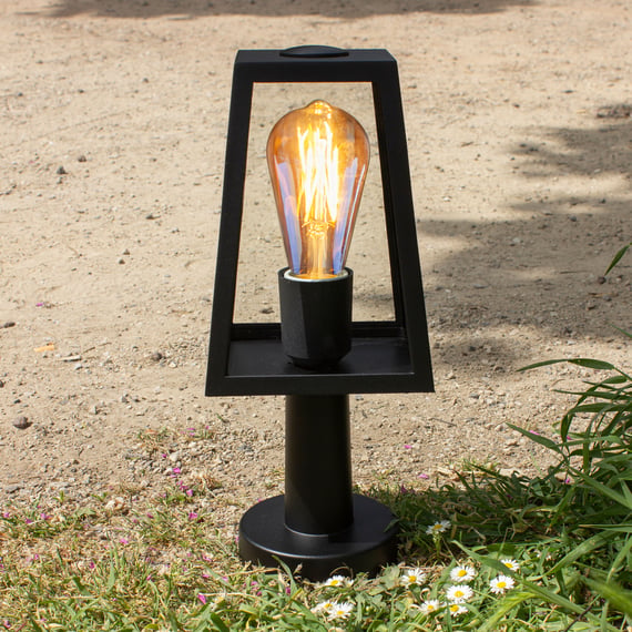 Lutec Fia Borne lumineuse sur socle E27 1 source lumineuse intensité ...