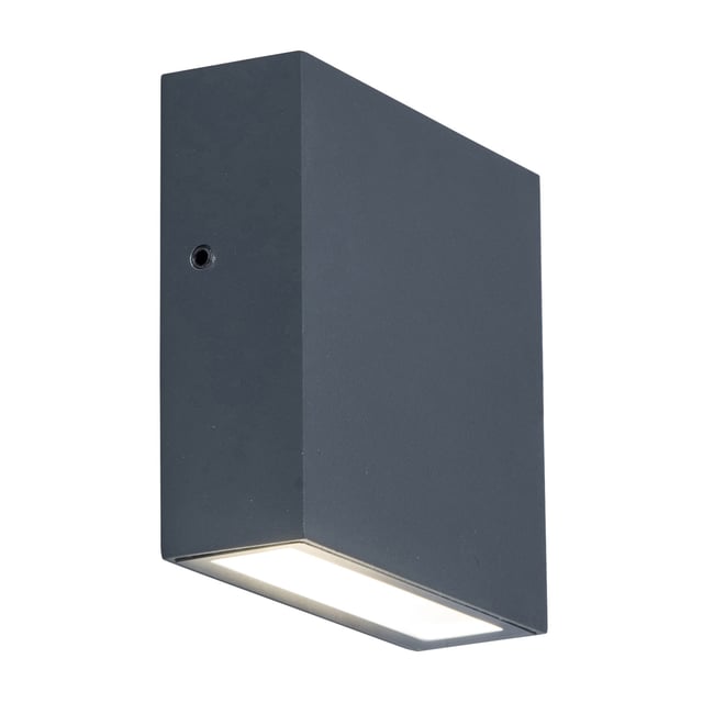 Lutec Gemini XF Wandleuchte, LED, rechteckig, downlight grau/klar ...