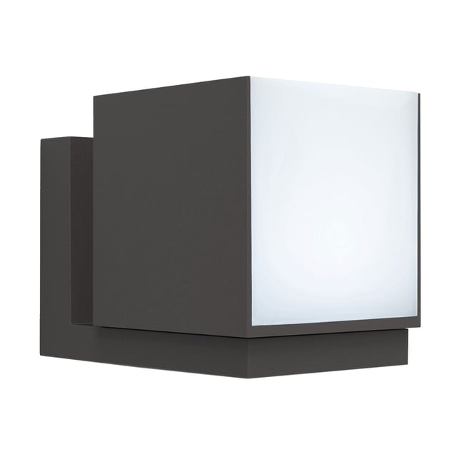 Lutec CUBA wall light, LED, square, 1 head anthracite/white ...