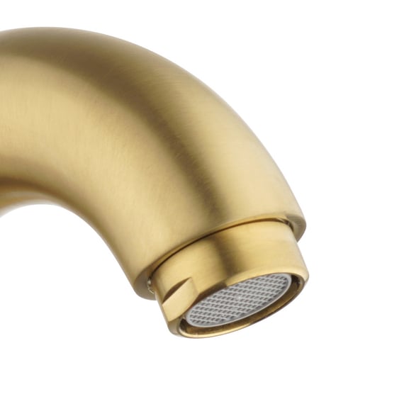 Mamoli GIO Ponti two-handle basin mixer brushed brass - 45140000005G ...