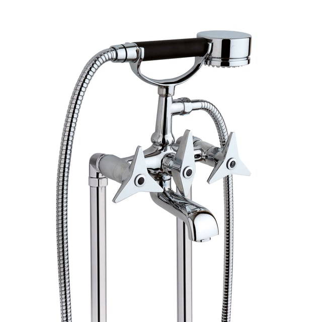 Mamoli GIO Ponti floorstanding bath fitting, two-handle mixer chrome ...