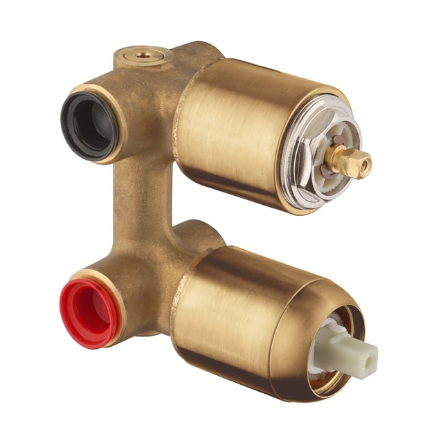 Mamoli concealed installation unit for bath/shower mixer with 2 outlets ...