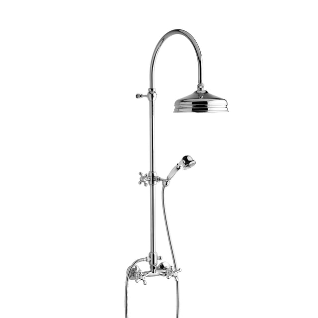 Mamoli Epoca shower system with two-handle mixer, hand shower and ...