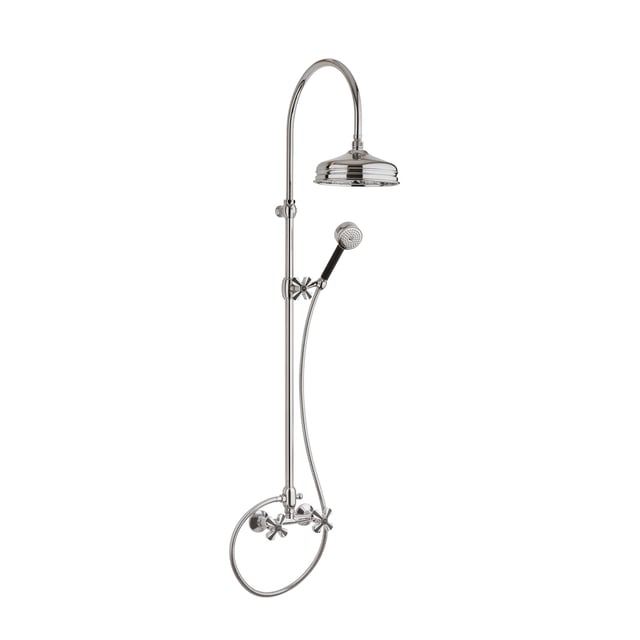 Mamoli 1938 shower system with two-handle mixer, hand shower and ...