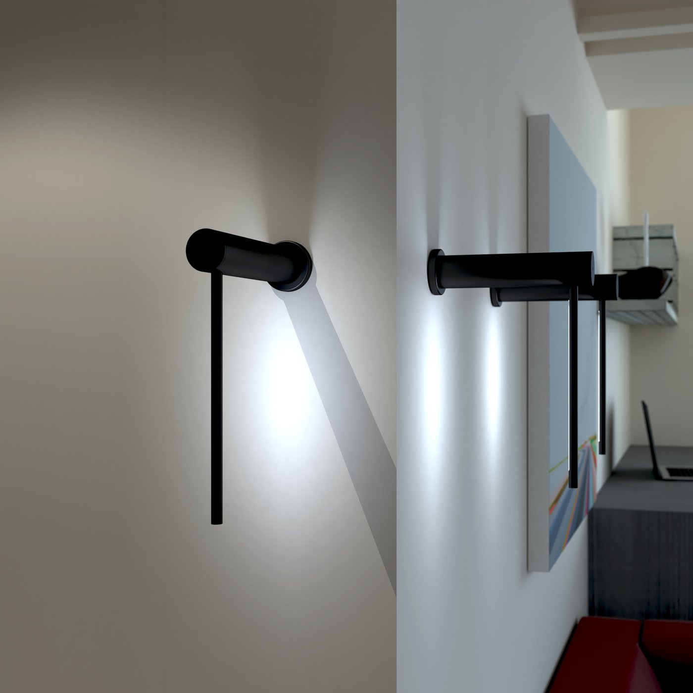 martinelli luce Mosca wall light, LED - 1445/NE | REUTER