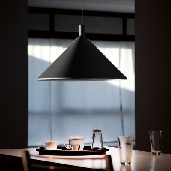 martinelli luce Cono Pendelleuchte, E27 schwarz/weiß - 1861/NE | REUTER