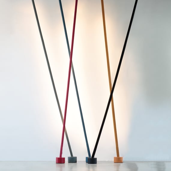 martinelli luce Elastica floor lamp, LED dimmable, adjustable in height ...