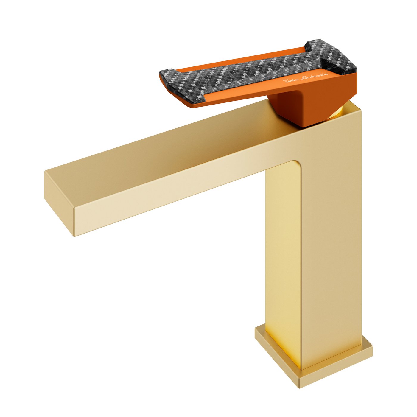 Lamborghini Hyper basin fitting noble gold, handle carbon fire burst ...