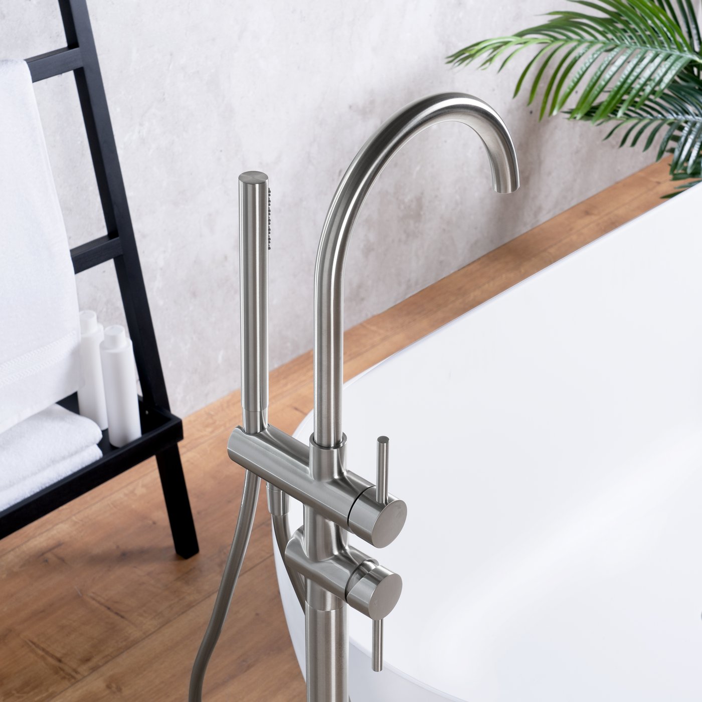 Mariner Logica Inox stainless steel, freestanding bath fitting, for ...