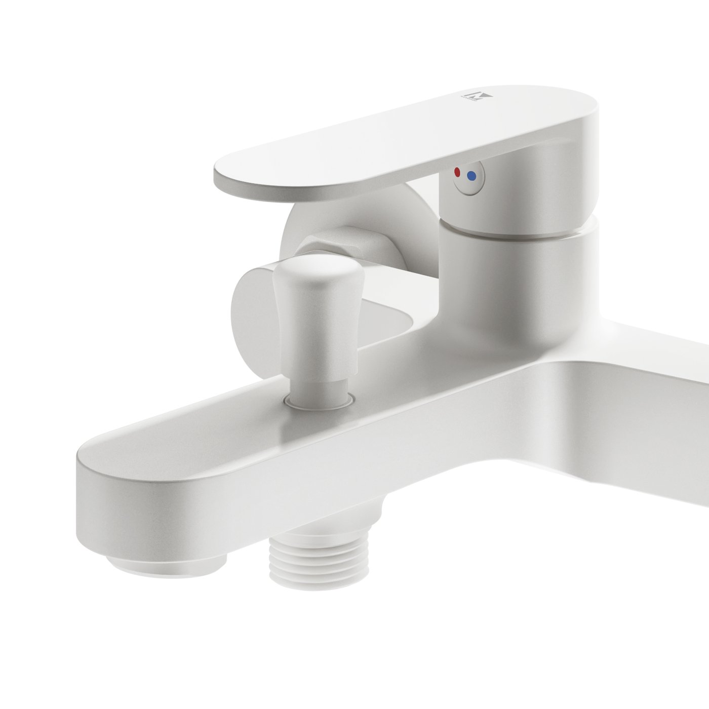 Mariner Uno exposed bath mixer matt white - UNO0021-BO | REUTER