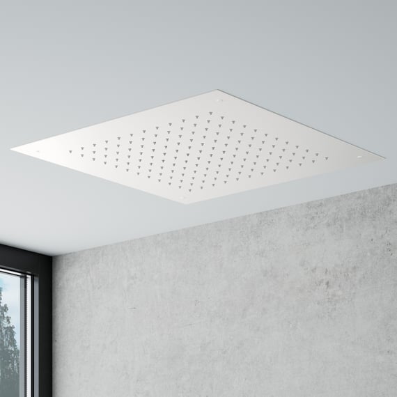 Mariner stainless steel rain panel for recessed installation matt white ...