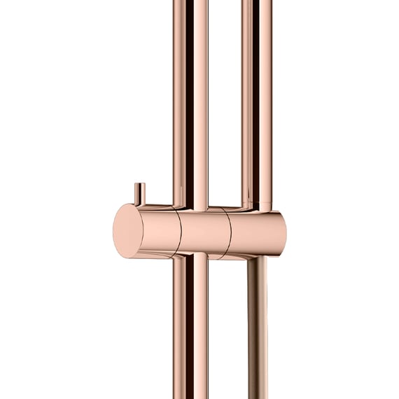 Mariner shower set with shower rail rose gold - WLS1010-RG | REUTER