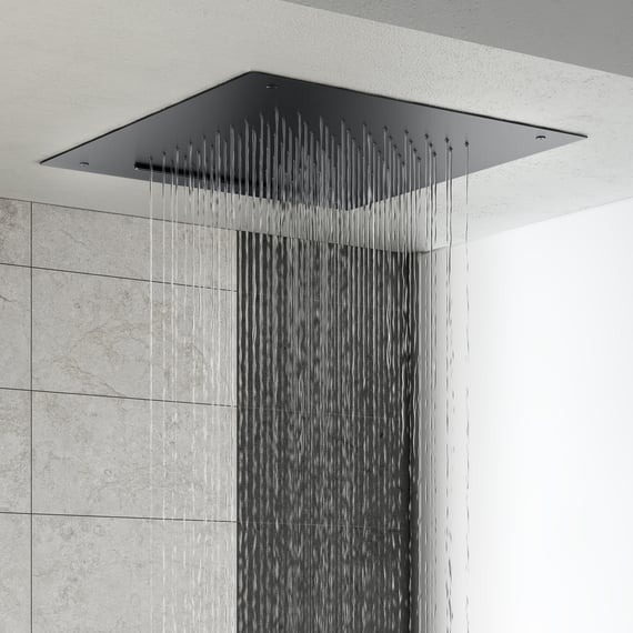 Mariner stainless steel rain panel, recessed installation, with 2 ...